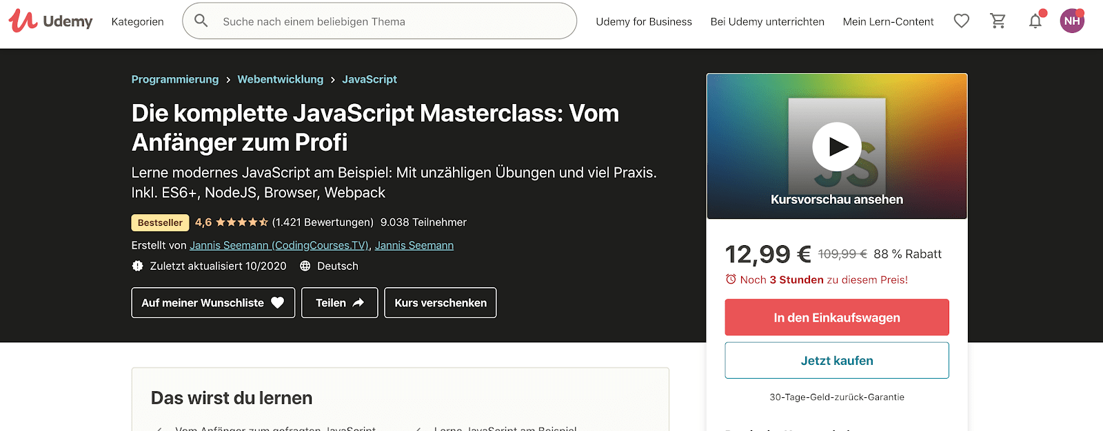 Die 5 besten Javascript Kurse für Anfänger*innen - brainvestment.de